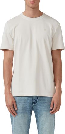 s.Oliver Heavy Jersey T-Shirt mit Crew Neck und Logo-Print