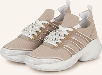 Roger Vivier Sneaker Viv Run Mit Schmucksteinen beige