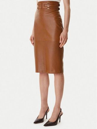 Elisabetta Franchi Lederrock GP-09Z-61E2-V890 Braun Regular Fit