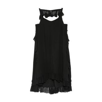 Jijil 0002 Abito Longuette Voila - - Dresses - Damen - Schwarzk - L