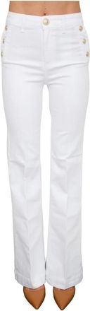 Liu Jo Femme, Jeans, Blanc, Taille: W31 Pantalone tessuto