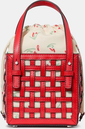 Kate Spade New York Kate Spade Die Basket Geflochtene Tasche f&uuml;r Frauen in Erbst&uuml;ck-Tomate