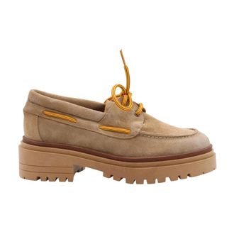 Catwalk Klassische Leder Mokassin Schuhe - - Shoes - Damen - Beige - 37 EU