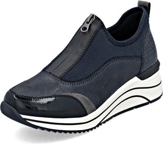 Remonte Damen Low-Top Sneaker D0700, Frauen Halbschuhe,lose Einlage,wasserabweisend,remonteTEX,Freizeit,sportlich,straßenschuhe,blau Kombi (14),41 EU