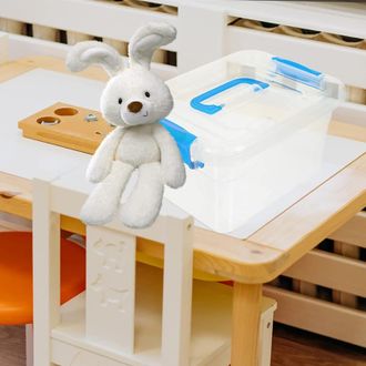 Generic Transparente Aufbewahrungsbox f&uuml;r Haushalt, Wohnzimmer, Schlafzimmer, Spielzeug, Kleidung, Sortierung, stapelbar, multifunktionale Aufbewahrungsbox (B