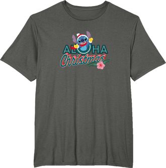 Disney Stitch Aloha Christmas Holiday T-Shirt