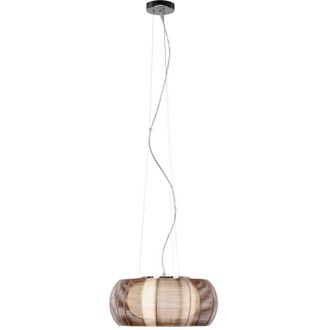 Brilliant lampe Relax suspension 40cm bronze / chrome 2x lampes normales A60, E27, 30W, gf non spécifiées. Réglable en hauteur / câble peut être