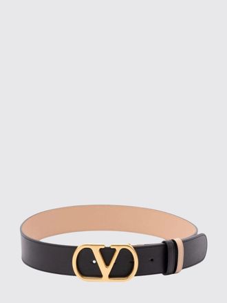 Valentino Garavani Ceinture en cuir de veau avec boucle VLogo Signature