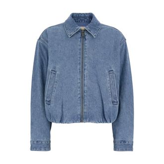 Michael Kors Femme, Vestes, Bleu, Taille: 40 FR Blouson aviateur en denim
