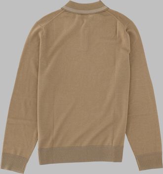 Paul Smith Merino Wool Polo Shirt - Brown