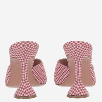 Amina Muaddi Womens Sandals Lupita Fabric And Leather Multicolour