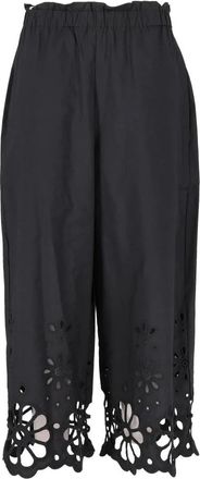 Meimeij Femme, Pantalons, Noir, Taille: 38 FR M6Pu01 Wide Pantalons