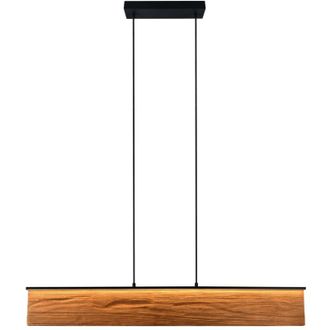 Trio Suspension, Suspension bois KALEA led int&eacute;gr&eacute;e Marron en Wood, TRIO