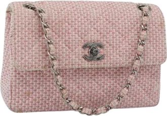 Chanel Pre-owned Vintage Canvas Shoulder Bag - Femme - Pre-owned - Rose - Taille: ONE Size