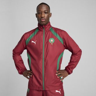 Puma Veste tiss&eacute;e davant match Maroc Homme, V&ecirc;tements, Rouge, XS