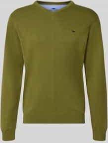 Fynch-Hatton Strickpullover mit Label-Strickerei