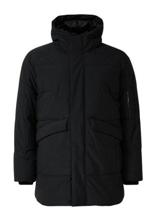 s.Oliver Winterjacke Outdoor-Jacke Wasserabweisender Puffer-Parka mit Kapuze und sportiven Details