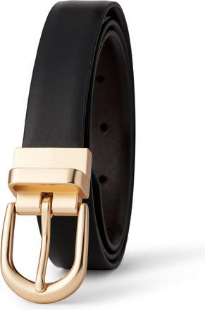 Amazon Essentials Damen Wendbarer Lederg&uuml;rtel, Braun/Schwarz, XL Gro&szlig;e Gr&ouml;&szlig;en