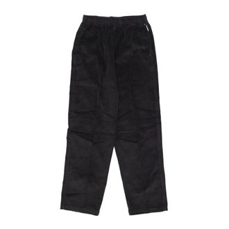 Obey Samt Herrenhose - - Trousers - Herren - Schwarzk - L