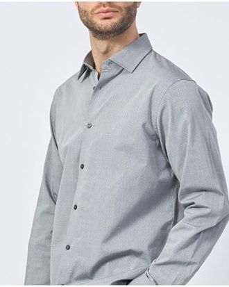 A|X Armani Exchange Bord Utilitaire pour Homme, Logo brod&eacute;, Pois Blancs, Coupe r&eacute;guli&egrave;re, Bleu, Taille M, Bleu Marine/Blanc cass&eacute; &agrave; Pois, M