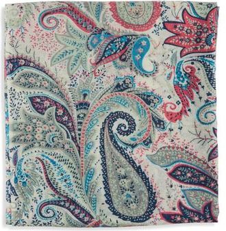 Au Printemps Paris Foulard imprim&eacute; en laine