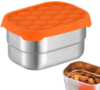 Generic Bo&icirc;tes &agrave; go&ucirc;ter r&eacute;utilisables avec couvercles | Ustensiles de cuisine &eacute;tanches en acier inoxydable | Bo&icirc;tes &agrave; go&ucirc;ter empilables | Pour le camping, la 