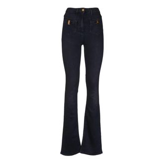 Elisabetta Franchi Damen, Jeans, Schwarzk, W28Gr&ouml;&szlig;e