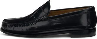 Boggi Milano Homme, Chaussures, Noir, Taille: 41 EU B Mocassins en cuir bross&eacute;