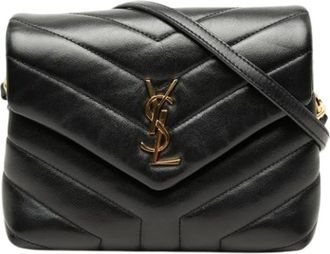 Saint Laurent Sac bandouli&egrave;re Loulou Pre-owned - Femme - Pre-owned - Noir - Taille: ONE Size
