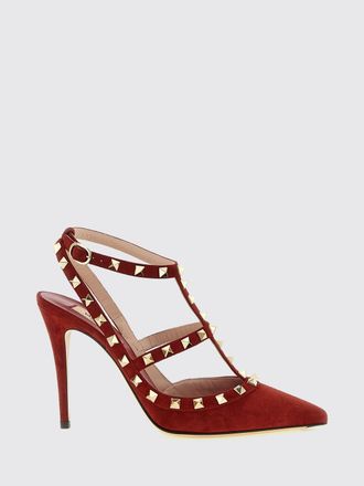 Valentino Garavani Escarpins slingback Rockstud en daim avec talon aiguille