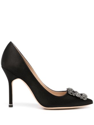 Manolo Blahnik escarpins 105 mm &agrave; boucle - Noir