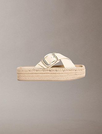 Calvin Klein Ebeth - Plateau-espadrille-sandalen - Light Cashew - Damen - EU 36