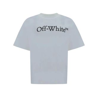 Off-white Cotton Big Bookish Skate T-Shirt - - Tops - Herren - Wei&szlig; - L