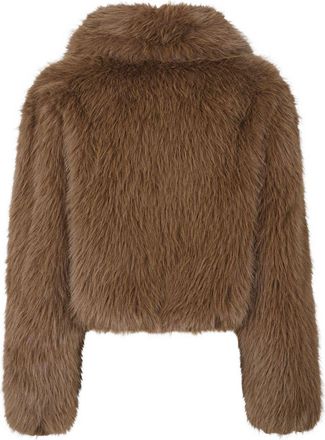 032c Faux Fur Jacket - Camel