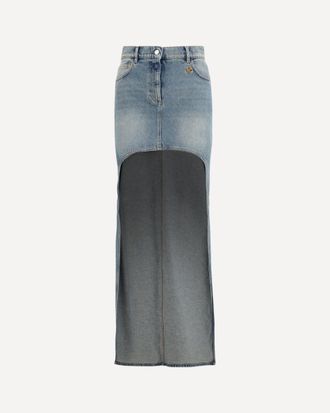 Courr&egrave;ges Denim circle Skirt Female 26