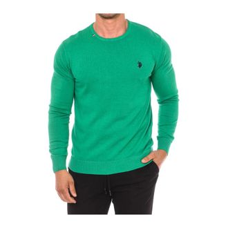 U.S.Polo Association Rundhals Langarm Jersey - - Knitwear - Herren - Gr&uuml;n - L