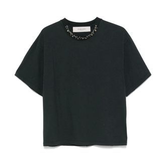Golden Goose Femme, Tops, Noir, Taille: 36 FR T-shirt noir pour femmes