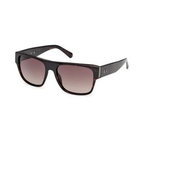 Guess Eckige Sonnenbrille aus Kunststoff - - Accessories - Herren - Braun - 58 MM