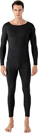 Generic Ensemble de 2 sous-v&ecirc;tements respirants pour homme - Pour lautomne et lhiver - Confortables - Couleur unie - Haut et pantalon chauds - Grande taille, 