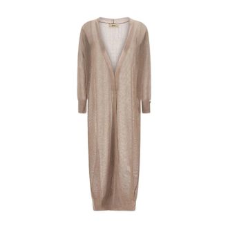 Herno Femme, Pulls, Brun, Taille: 38 FR Gilet en Tricot Ouvert