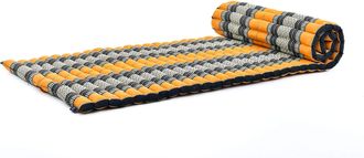 Leewadee Faltbare Bodenmatratze - Japanischer Rollbarer Futon - Tatami Faltmatte - G&auml;stebett - Camping Matratze - Thai Massage Matte, Kapok F&uuml;llung, 190 x 70 c