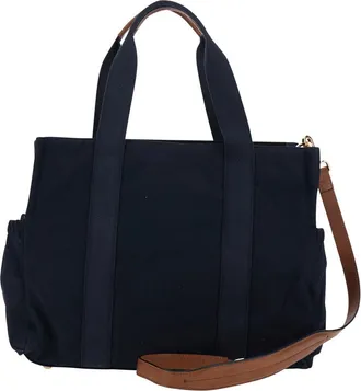 Chlo&eacute; Girls Changing Bag Blue Cotton Shoulder