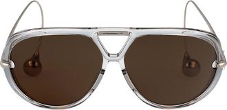 Bottega Veneta Lunettes De Soleil - Gris