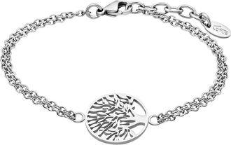 Lotus Armband für Damen aus Edelstahl in der Farbe Silber, Durchmesser: 20,6 cm, LS1898-2/1