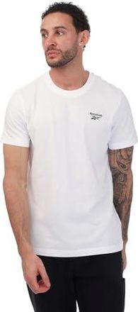 Reebok T-Shirt Ri Left Chest Logo Tee pour Homme, Blanc, S