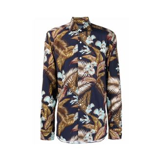 Barba Homme, Chemises, Bleu, Taille: 3XL Chemise Florale
