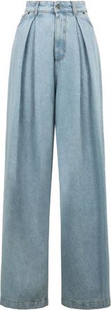 Giuseppe Di Morabito Femme, Jeans, Bleu, Taille: W25 Jean Large Pliss&eacute;