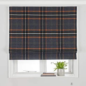 Riva Paoletti Aviemore Raffvorhang, Polyester, Rost, 122 x 137cm