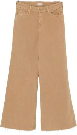 Mother Femme, Jeans, Brun, Taille: W26 Jean en denim &agrave; jambes larges