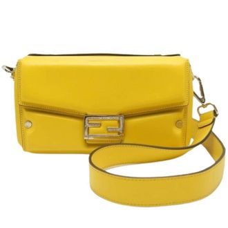 Fendi Pre-owned Cuir sacs-fendi - Femme - Pre-owned - Jaune - Taille: ONE Size